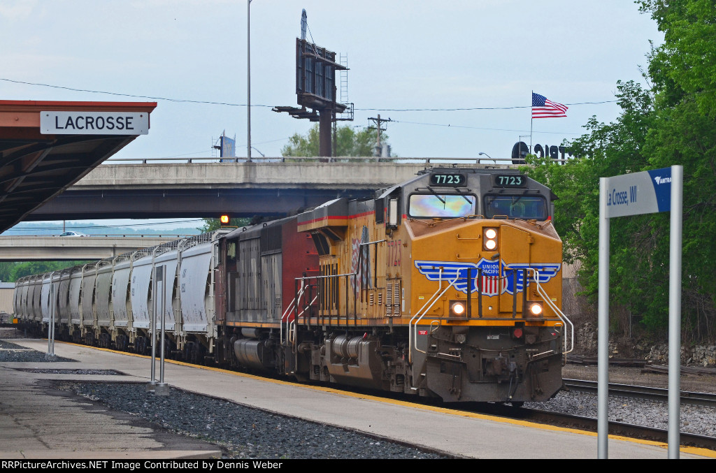 UP 7723. CP's Tomah Sub.